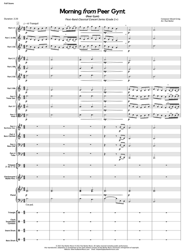 Morning from Peer Gynt (Flexi-Band Score & Parts) | Teaching Resources