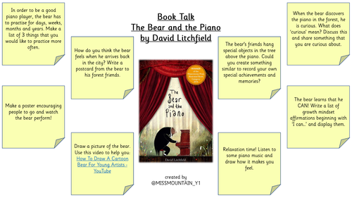 Book Talk - The Bear and the Piano | Teaching Resources
