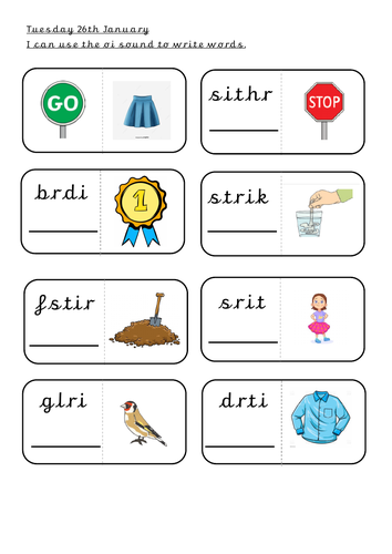 Phase 5 phonics - ir sound dominos | Teaching Resources
