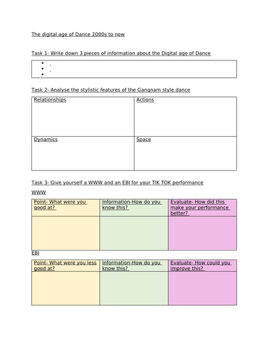 Dance through the decades lesson 4 | Teaching Resources