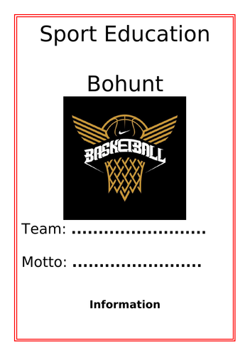 Basketball Sport Education Booklet | Teaching Resources