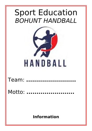 Sport Education Handball Booklet | Teaching Resources