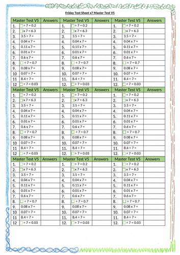 Times Tables Programme x7 Shore Oak Resources | Teaching Resources