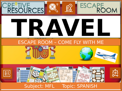 Spanish Escape Room - Travel | Teaching Resources