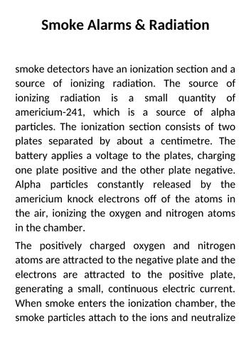AQA KS4 GCSE Physics (Science) Uses of Radiation Lesson | Teaching ...