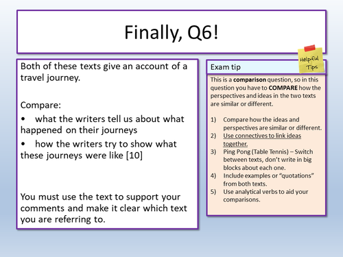 Eduqas English Language Component 2 Q3-6 | Teaching Resources