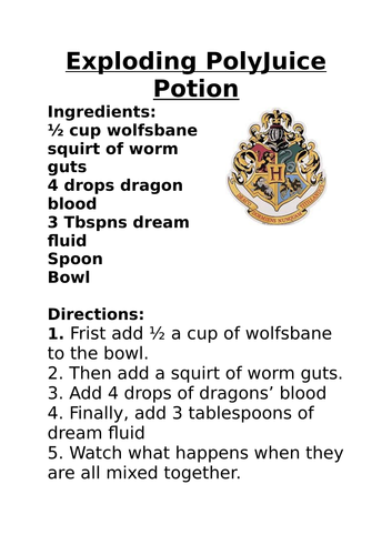 Harry Potter Whole School STEM Week | Teaching Resources