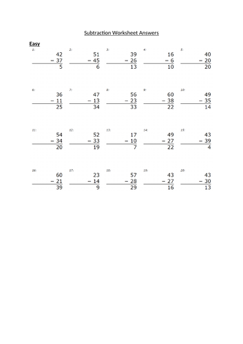 Pack of Maths Worksheets with Answer Sheets | Teaching Resources