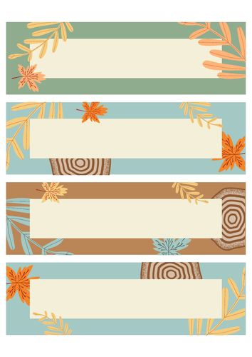 Autumn drawer labels | Teaching Resources