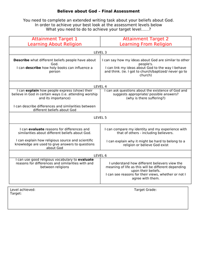Year 8: Does God Exist | Teaching Resources