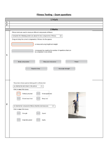 LEVEL 2 BTEC SPORT UNIT 1 - Past exam questions by TOPIC | Teaching ...