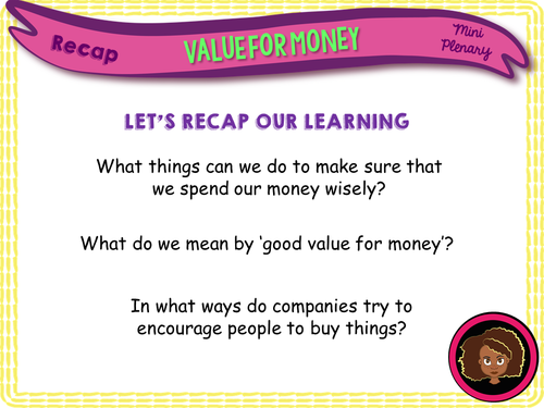 Value for Money | Teaching Resources