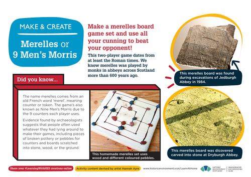 Merelles/Nine Men's Morris Game | Teaching Resources