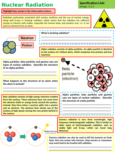 AQA KS4 GCSE Physics (Science) Nuclear Radiation Lesson | Teaching ... AQA KS4 GCSE Physics (Science) Nuclear Radiation Lesson | Teaching ...