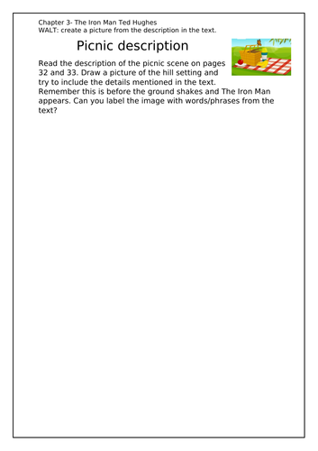 The Iron Man guided reading year 4 KS2 Ted Hughes whole class 25 ...