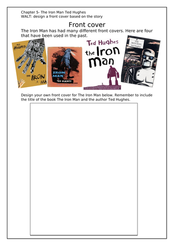 The Iron Man guided reading year 4 KS2 Ted Hughes whole class 25 ...