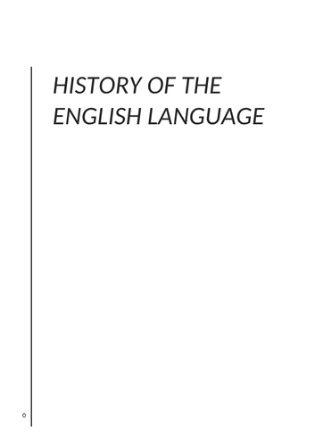History of the English Language | Teaching Resources