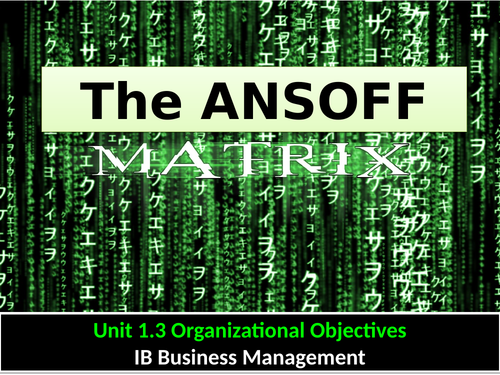 Unit 1.3: Organisational objectives IB | Teaching Resources