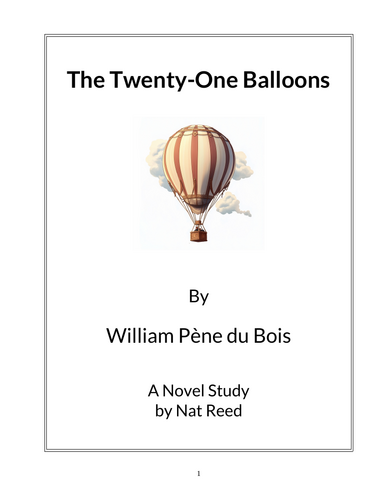 The Twenty-One Balloons by William Pène du Bois - (Lesson Plan ...