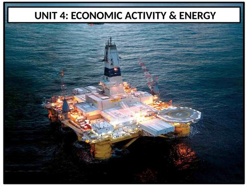 IGCSE Geography Economic Activity & Energy - Distance Learning Edition ...