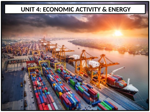 IGCSE Geography Economic Activity & Energy - Distance Learning Edition ...