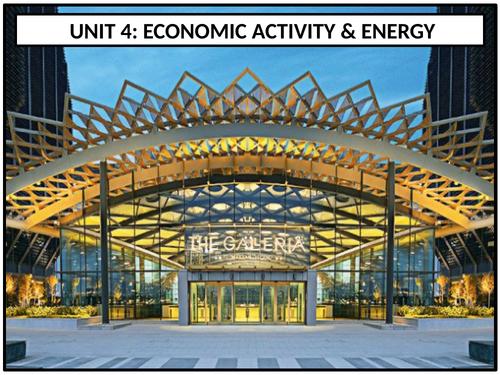 IGCSE Geography Economic Activity & Energy - Distance Learning Edition ...