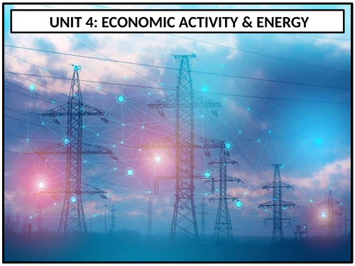 IGCSE Geography Economic Activity & Energy - Distance Learning Edition ...