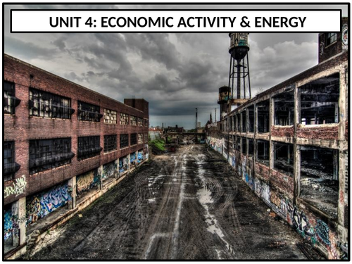 IGCSE Geography Economic Activity & Energy - Distance Learning Edition ...