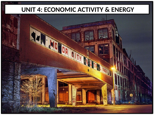 IGCSE Geography Economic Activity & Energy - Distance Learning Edition ...