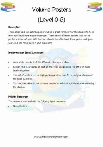 Volume Level Poster Pack | 6 Posters Printable In A3 and A4 | Teaching ...