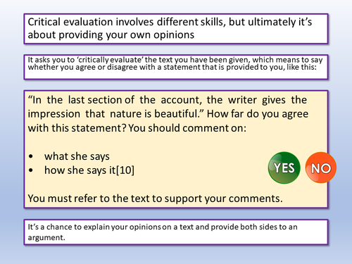 Eduqas English Language Component 2 Q4 | Teaching Resources