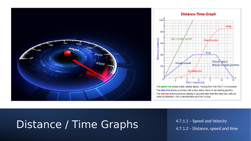 Force and Motion: Speed, distance and velocity. Lesson Pack 1 ...