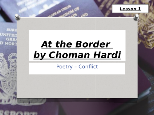 Home Learning Poetry At The Border | Teaching Resources