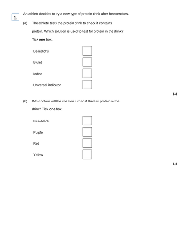 AQA GCSE Biology (9-1) B3.3 The chemistry of food FULL LESSON ...