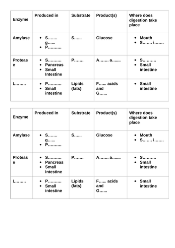 AQA GCSE Biology (9-1) B3.6 How the digestive system works & Required ...