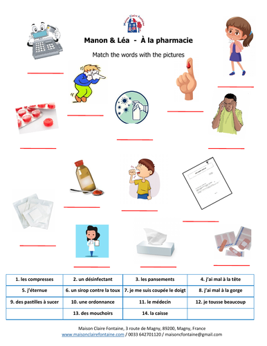 À la pharmacie | Teaching Resources