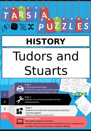 Tudors and Stuarts history Puzzles | Teaching Resources