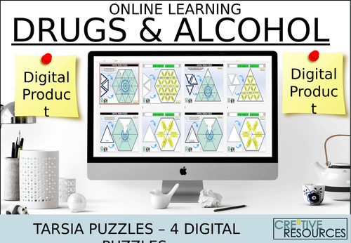 Drugs and Alcohol Digital Home learning Puzzles | Teaching Resources