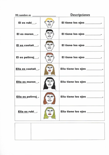 KS2 Spanish - describing people | Teaching Resources