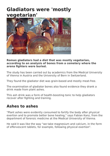 Roman Gladiator resources | Teaching Resources