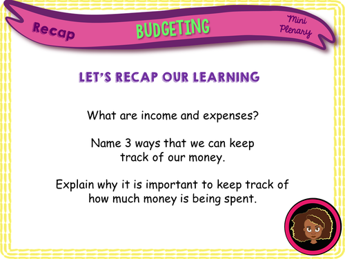 Keeping Track of Money | Teaching Resources