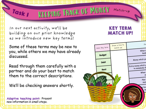 Keeping Track of Money | Teaching Resources