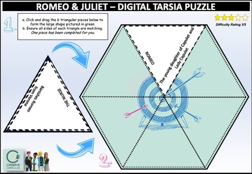 Romeo and Juliet Digital Puzzles | Teaching Resources