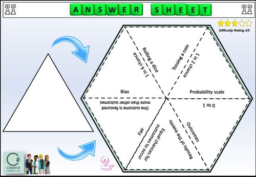 Probability and Statistics Maths Digital Puzzles | Teaching Resources