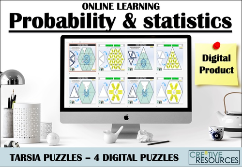 Probability and Statistics Maths Digital Puzzles | Teaching Resources