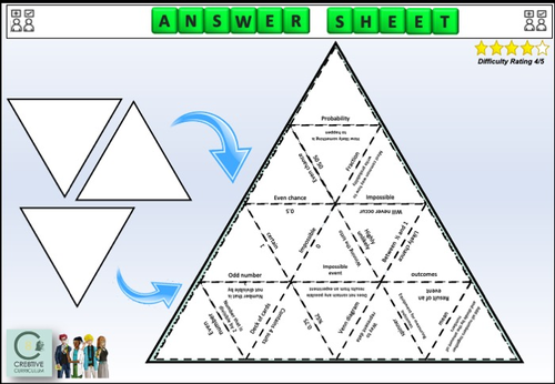 Probability and Statistics Maths Digital Puzzles | Teaching Resources