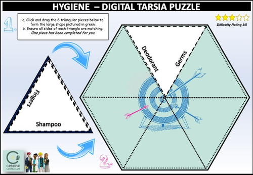 Health Hygiene Digital Puzzles | Teaching Resources