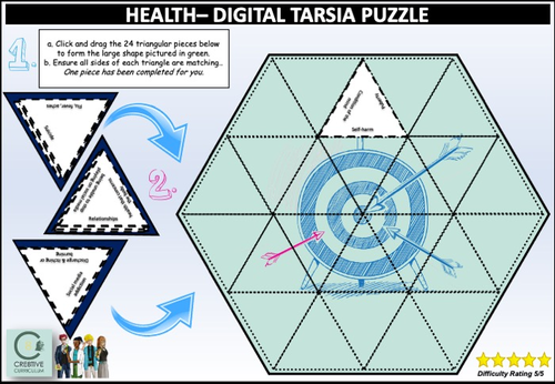 Health Hygiene Digital Puzzles | Teaching Resources