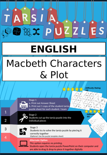 Macbeth English Puzzles | Teaching Resources