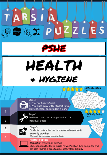 Health Hygiene PSHE Puzzles | Teaching Resources